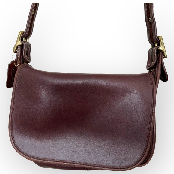 Coach | Bags | Vintage Coach Mahogany Brown Leather Crossbody Legacy ...
